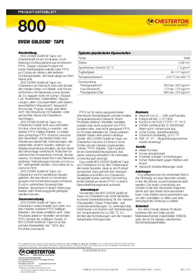 Product Literature Search | Chesterton