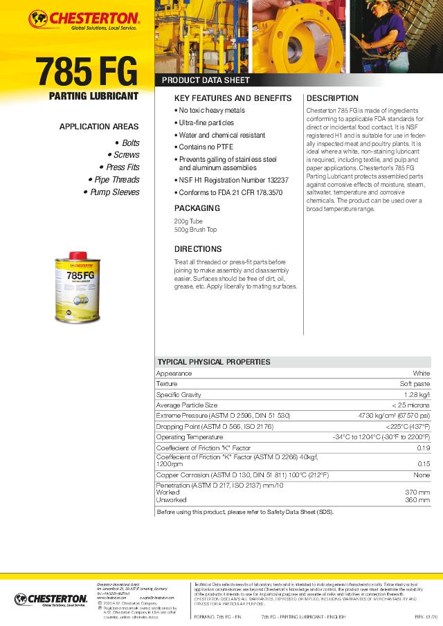 Product Literature Search | Chesterton