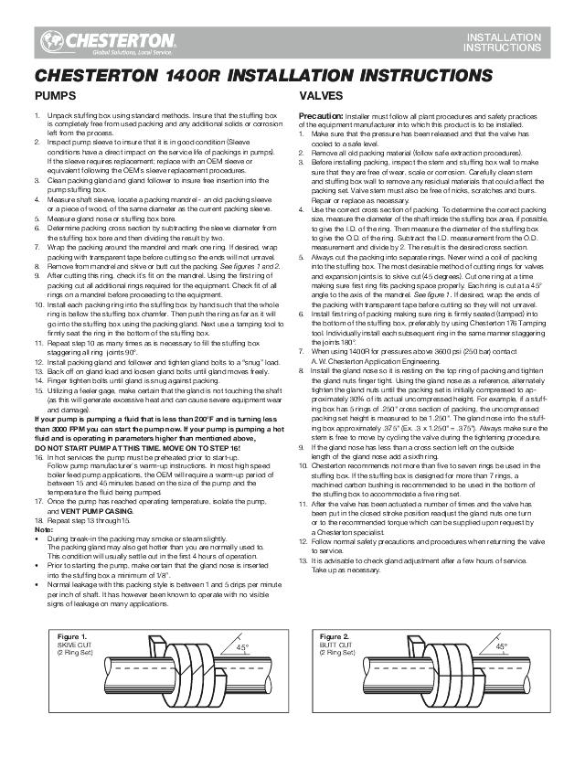 Product Literature Search | Chesterton