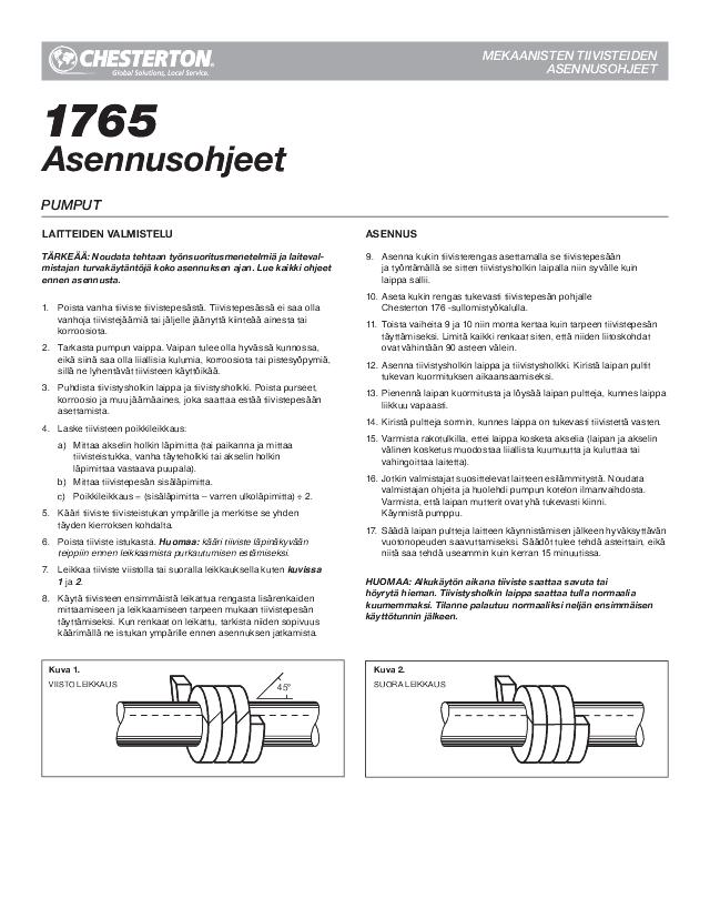 Product Literature Search | Chesterton