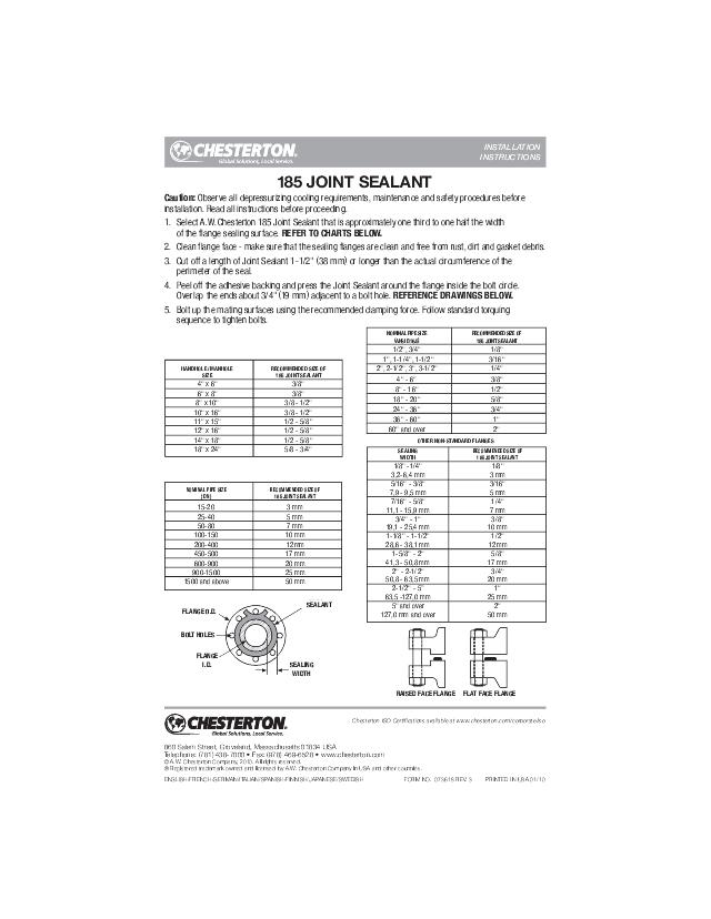 Product Literature Search | Chesterton