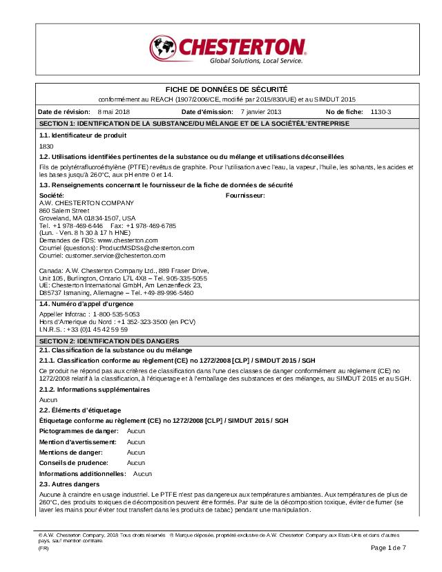 Product Literature Search | Chesterton