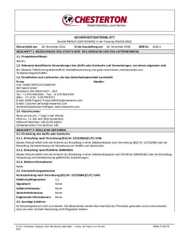 Product Literature Search | Chesterton
