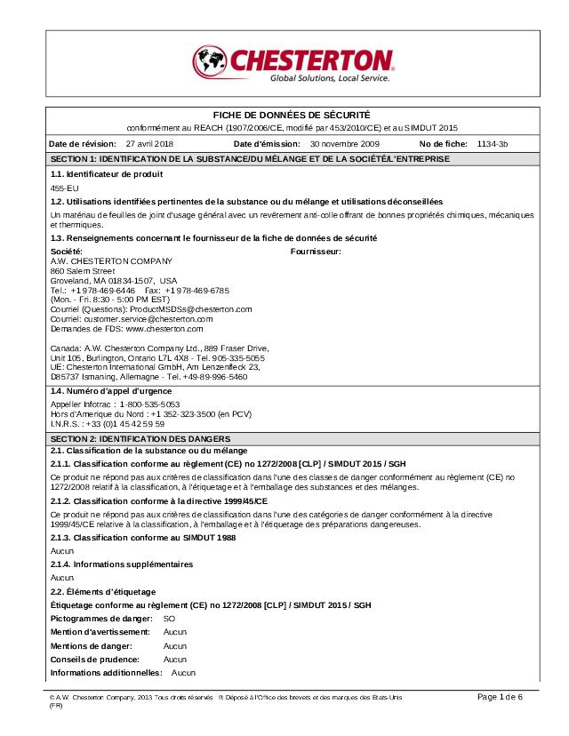 Product Literature Search | Chesterton