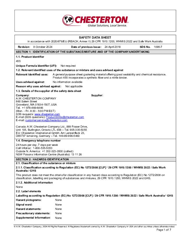 Product Literature Search | Chesterton