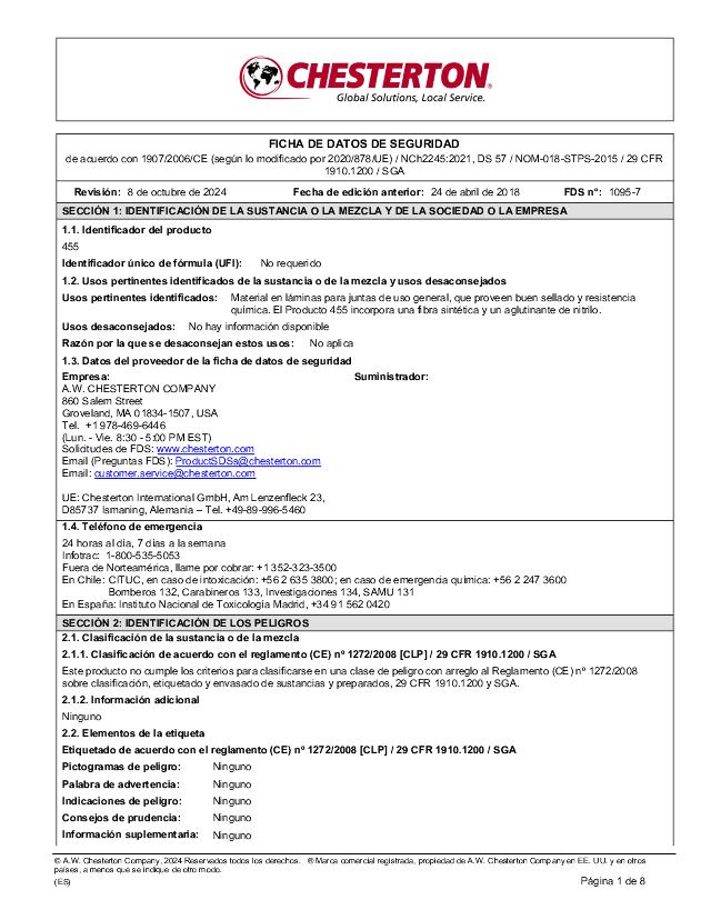 Product Literature Search | Chesterton