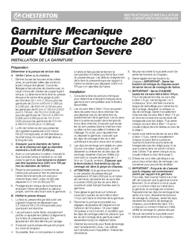 Product Literature Search | Chesterton